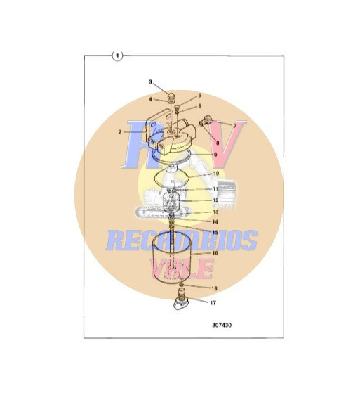 Filtro de Combustible 32/904709 para JCB